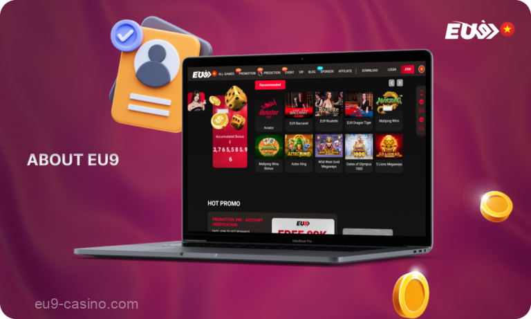 Eu9 Online Casino Vietnam - Login | Bonus 3,000,000 VND
