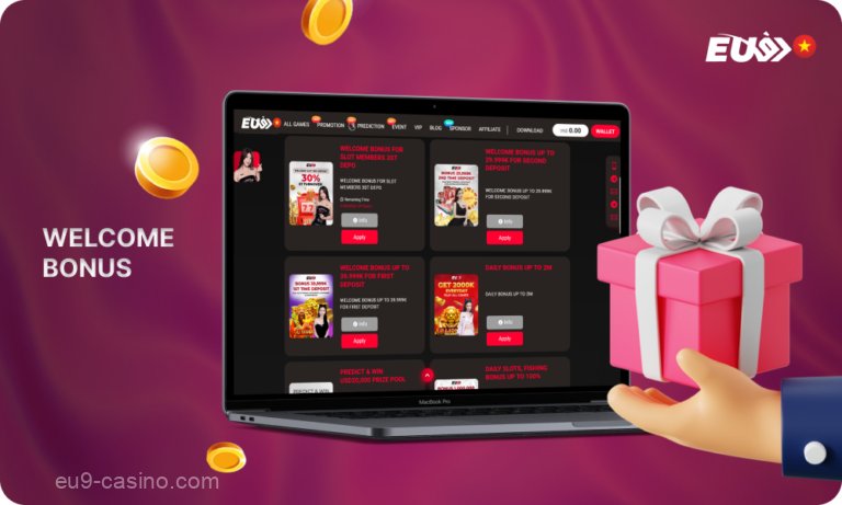 Eu9 Online Casino Vietnam - Login | Bonus 3,000,000 VND